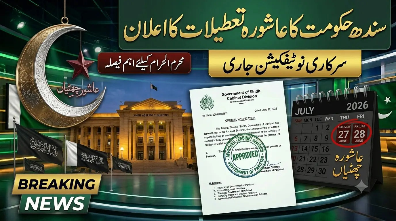 Sindh Government Announces Ashura Holidays 2026